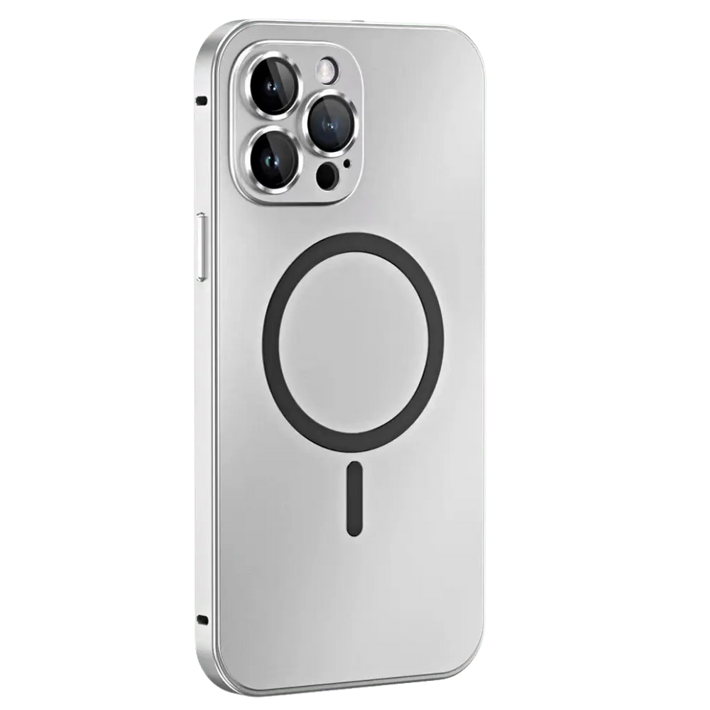 Magnetic Metal iPhone Case, Durable & MagSafe-Compatible Design