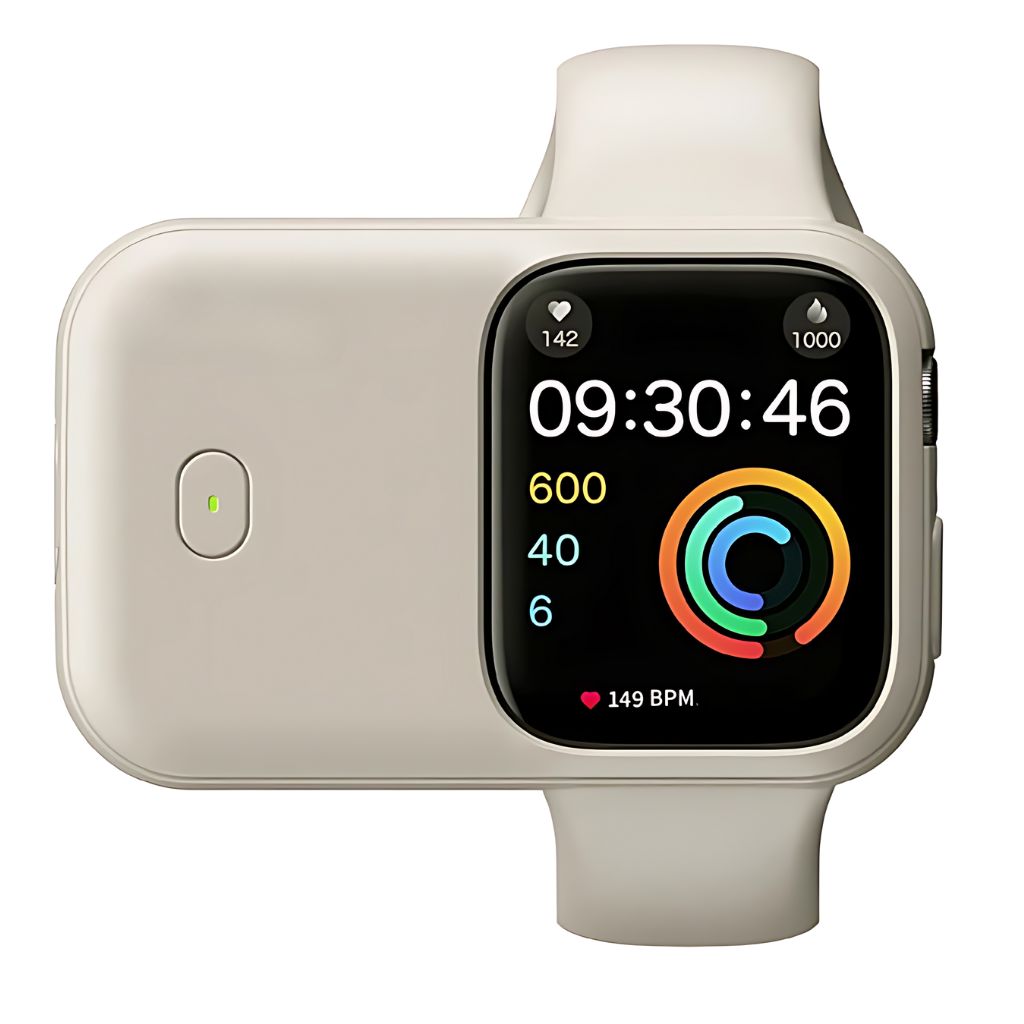 Portable Apple Watch Charger | Wireless Travel Power Bank