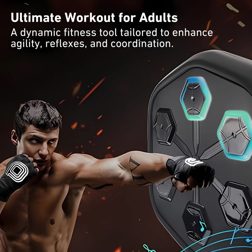 Interactive Music Boxing Machine with LED Lights and App Integration
