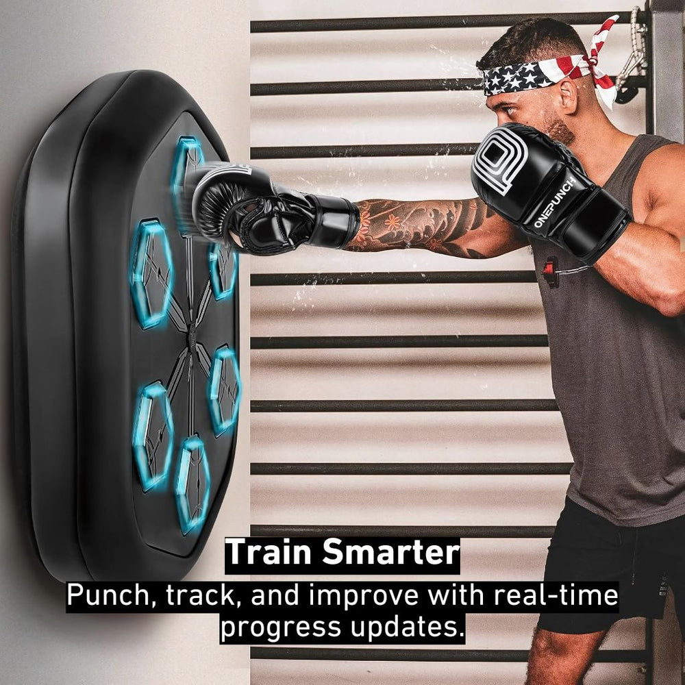 Interactive Music Boxing Machine with LED Lights and App Integration